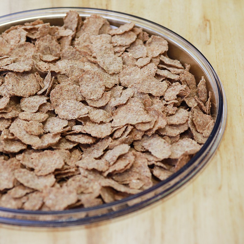 Bran flakes a base di crusca di frumento integrale.
