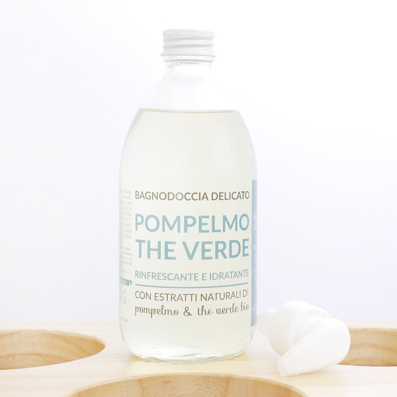 Bagno doccia con estratti naturali di pompelmo e the verde ...