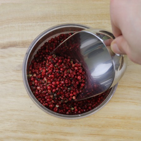 Bacche rosa in grani.