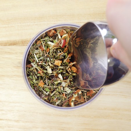 Mélange pour thé détoxifiant avec yuzu et citron.