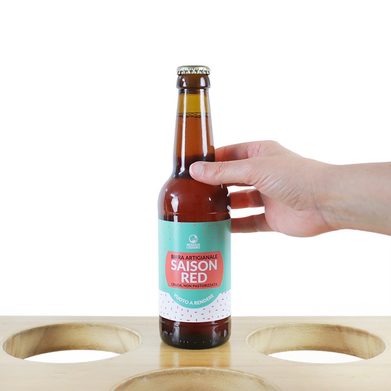 Bière artisanale rouge saison bouteille consignée