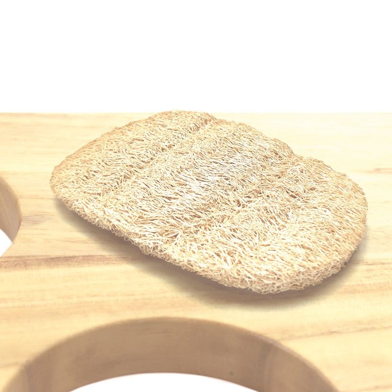 Spugna naturale in loofah pressata