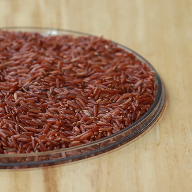 Riz rouge complet. Origine : Italie.